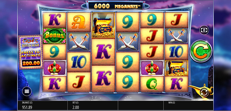 Play Genie Jackpots Megaways Slot Game at ICE36