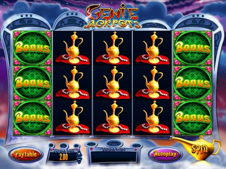 Play Genie Jackpots Slot Game Online at ICE36 UK Casino